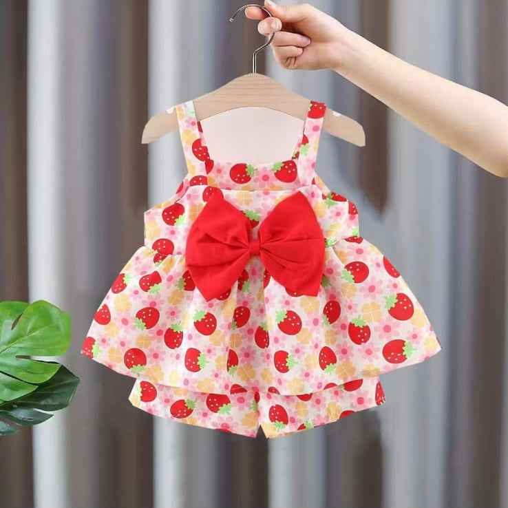 Strawberry Picnic Co-ord Set – Berry Sweet Edition – Little Haven